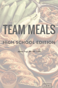 Team Meals for Athlete's Training Table - Well Resourced Dietitian