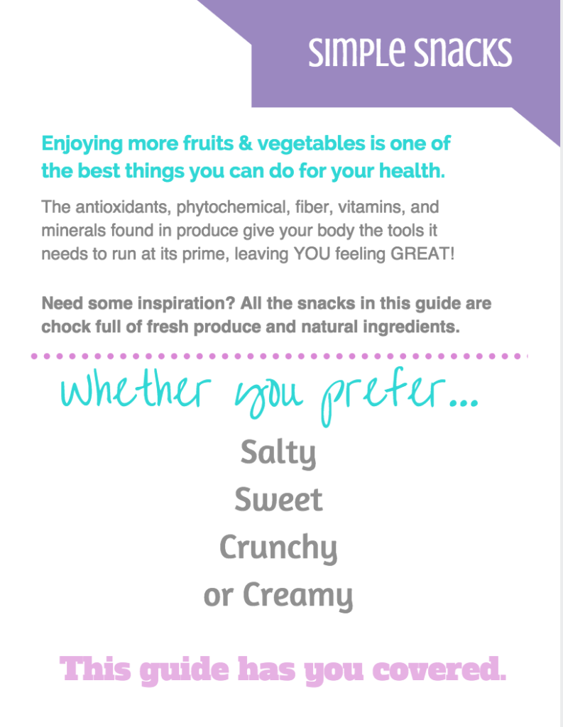 Easy Peasy Simple Snacking Guide - Well Resourced Dietitian