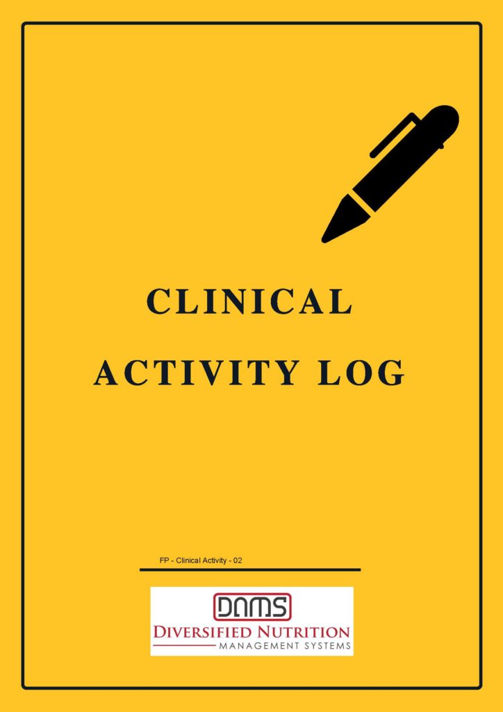 Clinical Activity Log - Well Resourced Dietitian