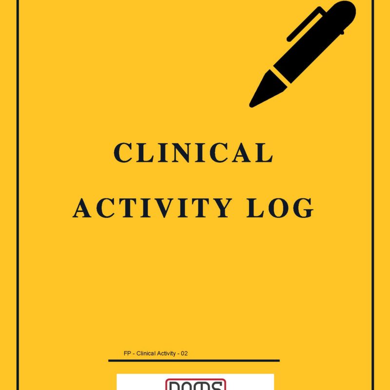 Clinical Activity Log - Well Resourced Dietitian