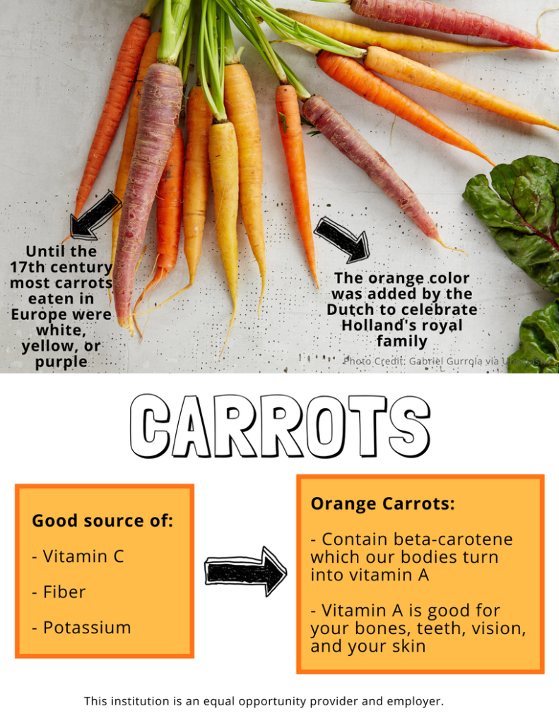 Vegetable Fact Flyers for School Cafeterias - Well Resourced Dietitian