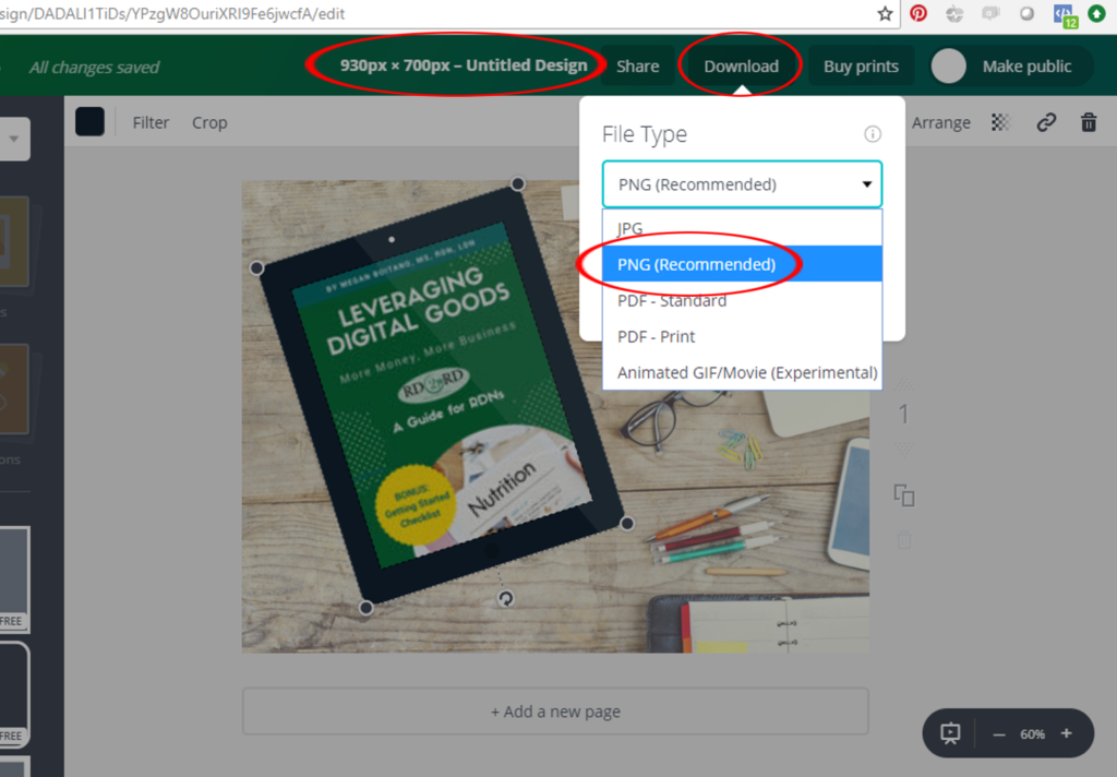 How to Create a Digital Mockup - Well Resourced Dietitian