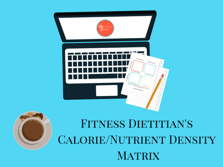 Fitness Dietitian’s Calorie / Nutrient Density Matrix | Well Resourced ...