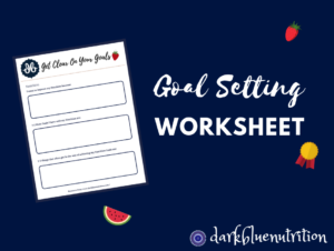 Nutrition & Wellness Goal Setting Client Worksheet - Well Resourced ...