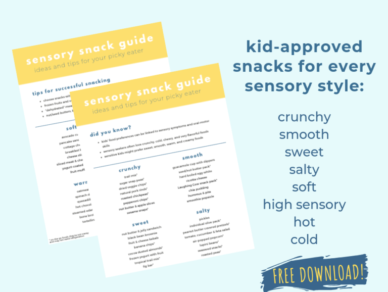 Sensory Snack Guide: Snack Ideas for Picky Eaters - Well Resourced ...