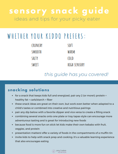 The Ultimate Sensory Food Guide For Picky Eaters - Well Resourced Dietitian