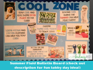 Cool Zone Summer Mini Bulletin Board - Well Resourced Dietitian