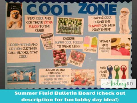 Cool Zone Summer Mini Bulletin Board - Well Resourced Dietitian