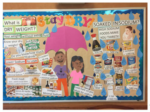 Stay Dry Bulletin Board for Dialysis Unit - Well Resourced Dietitian