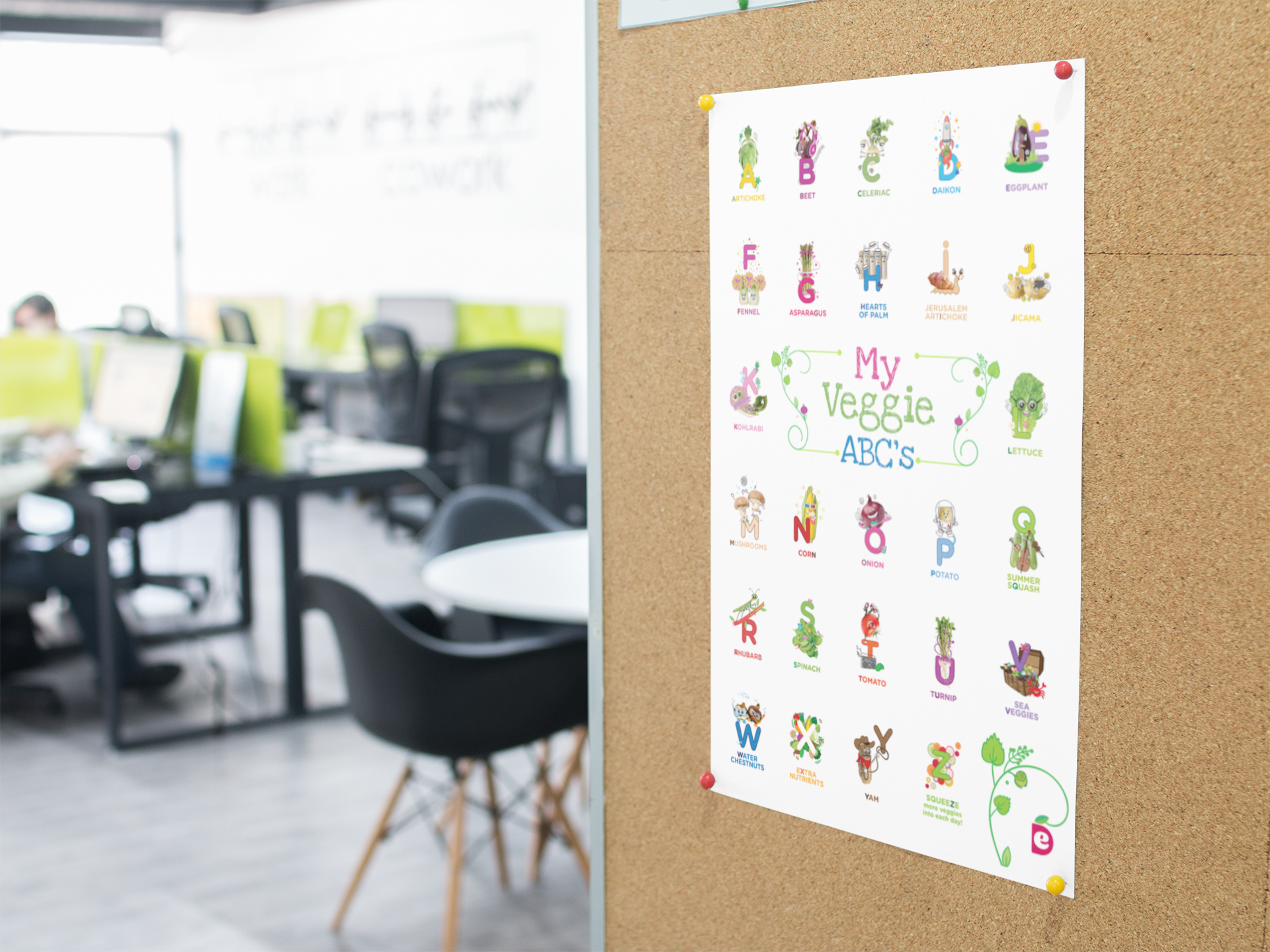 Vegetable ABCs Poster, Vegetable Poster, Alphabet Poster, Alphabet ...