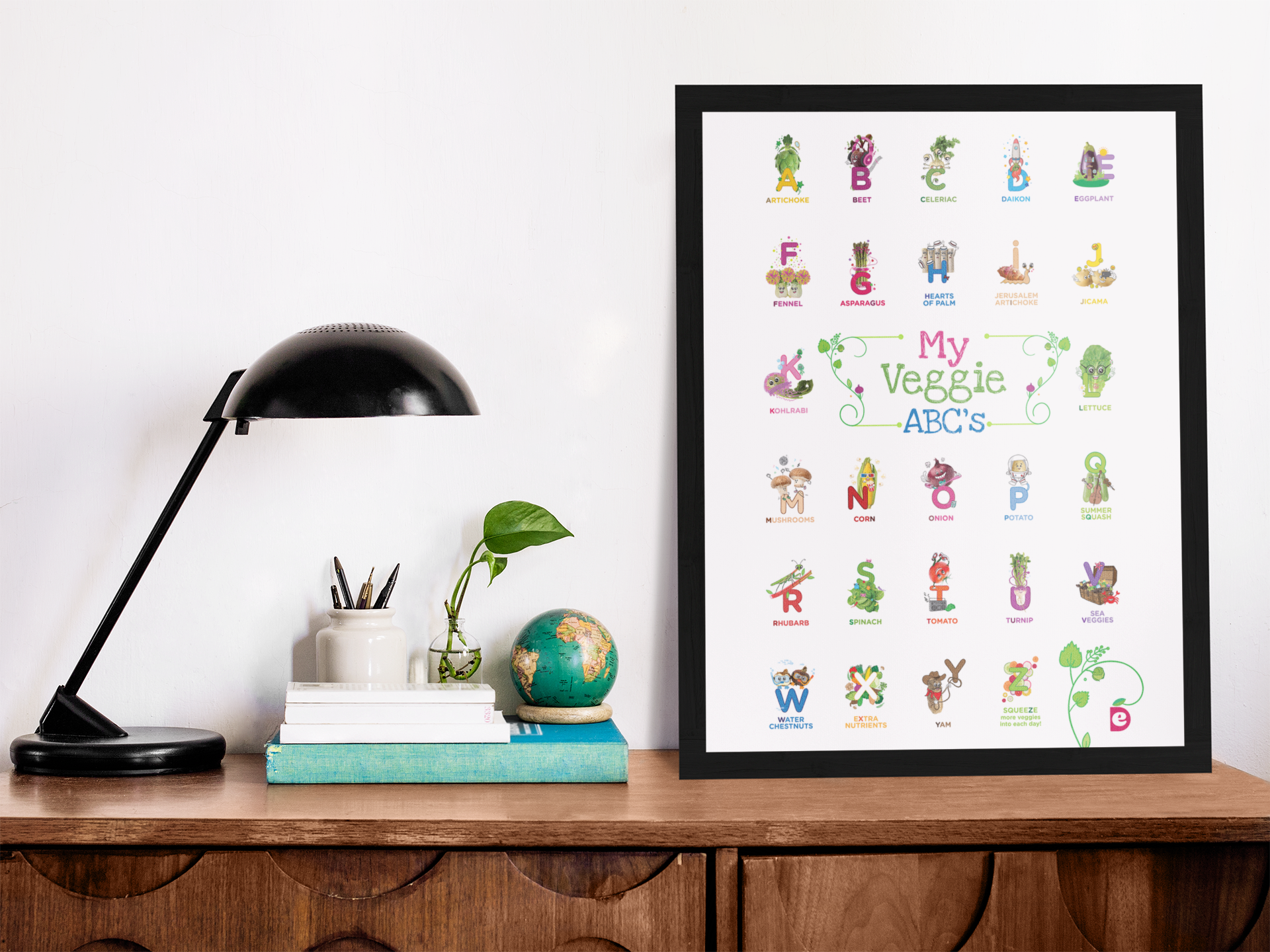 Vegetable ABCs Poster, Vegetable Poster, Alphabet Poster, Alphabet ...