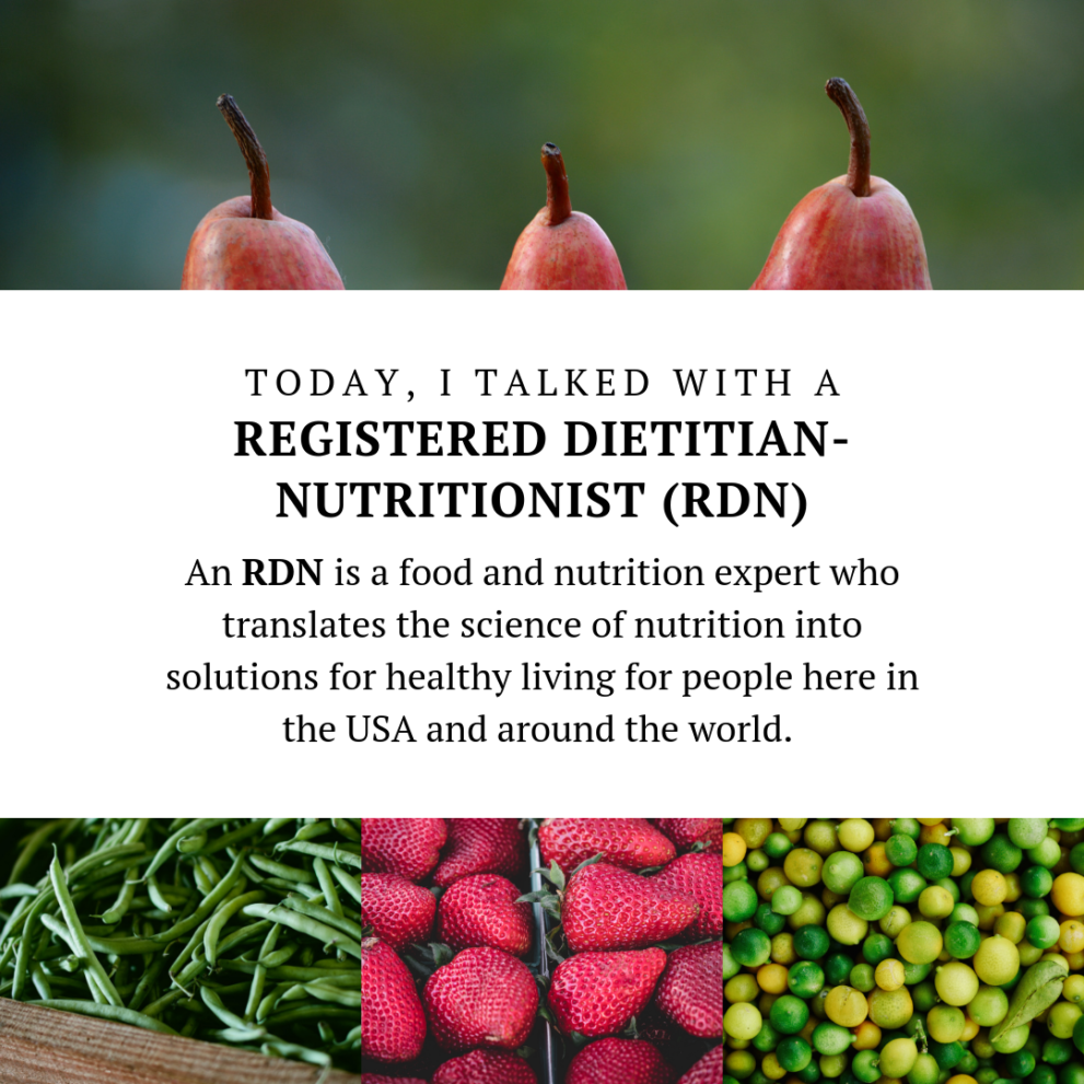 "I talked with an RDN" Sticker - Well Resourced Dietitian