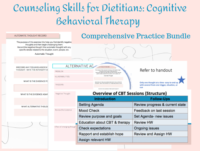Cognitive Behavioral Therapy Bundle - Well Resourced Dietitian
