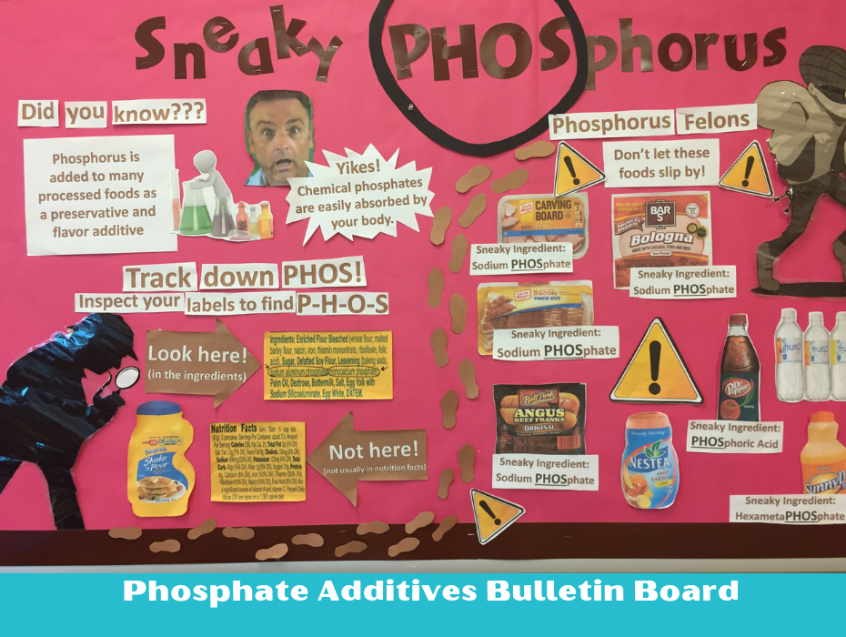 Sneaky Phosphorus Bulletin Board - Well Resourced Dietitian