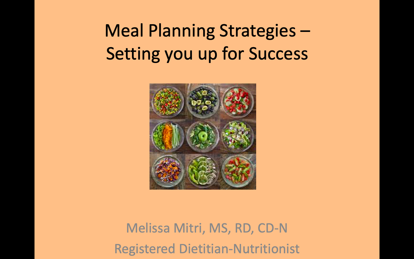 Meal Planning 101 - Well Resourced Dietitian