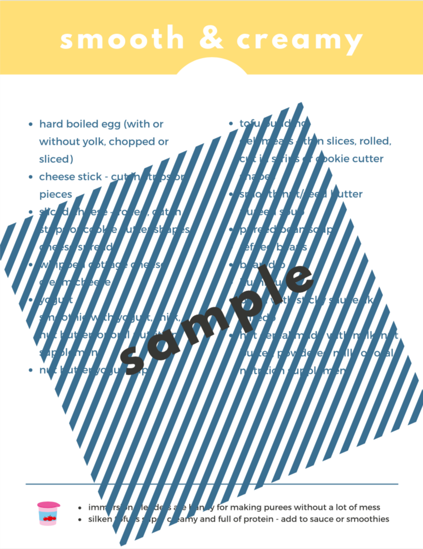 Sensory Protein Guide - Well Resourced Dietitian