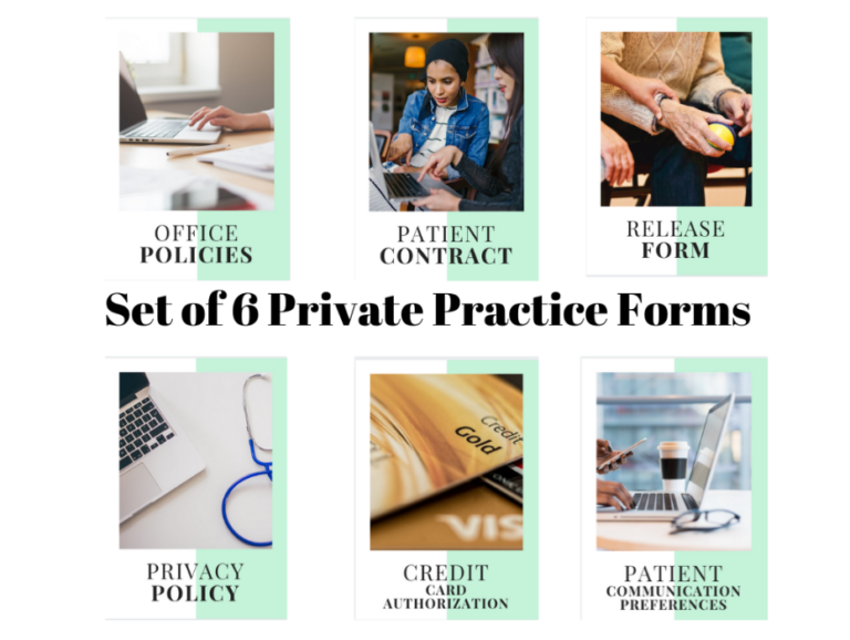 Getting Started Forms for Private Practice - Well Resourced Dietitian