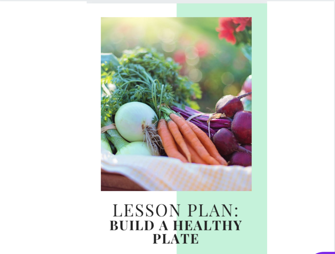 Lesson Plan: Build a Healthy Plate - Well Resourced Dietitian