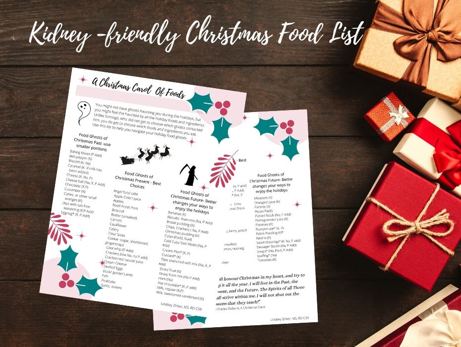 Kidney-friendly Christmas Foods List - Well Resourced Dietitian