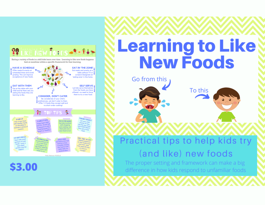 Picky Eating - Help Kids Try New Foods - Well Resourced Dietitian