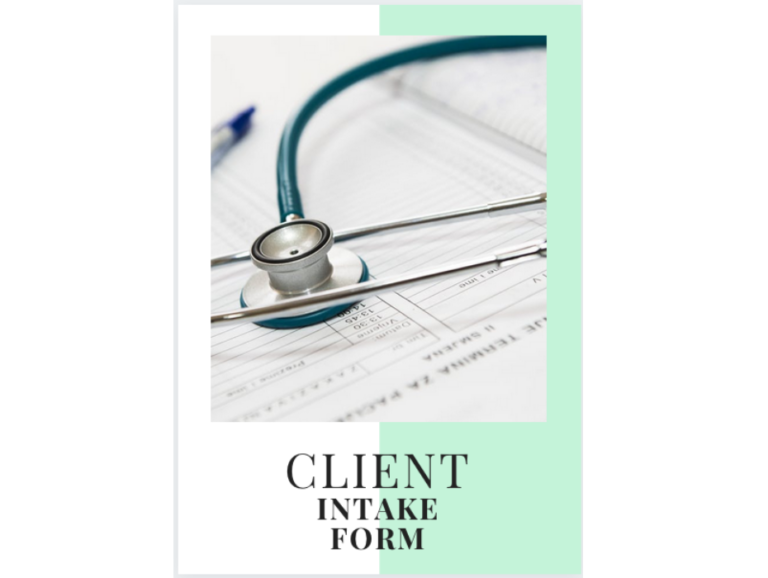 Long-Form Client Intake Form - Well Resourced Dietitian