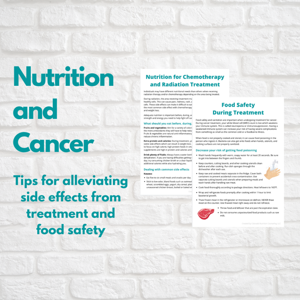Nutrition and Cancer - Well Resourced Dietitian
