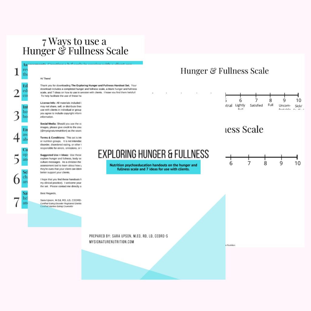 Exploring Hunger and Fullness - Well Resourced Dietitian