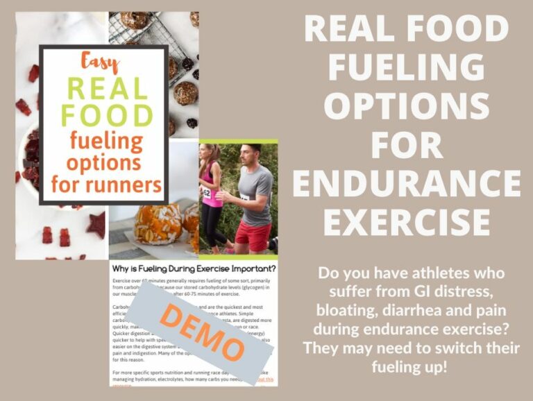 Real Food Fueling Options and Recipes for Endurance Exercise - Well ...