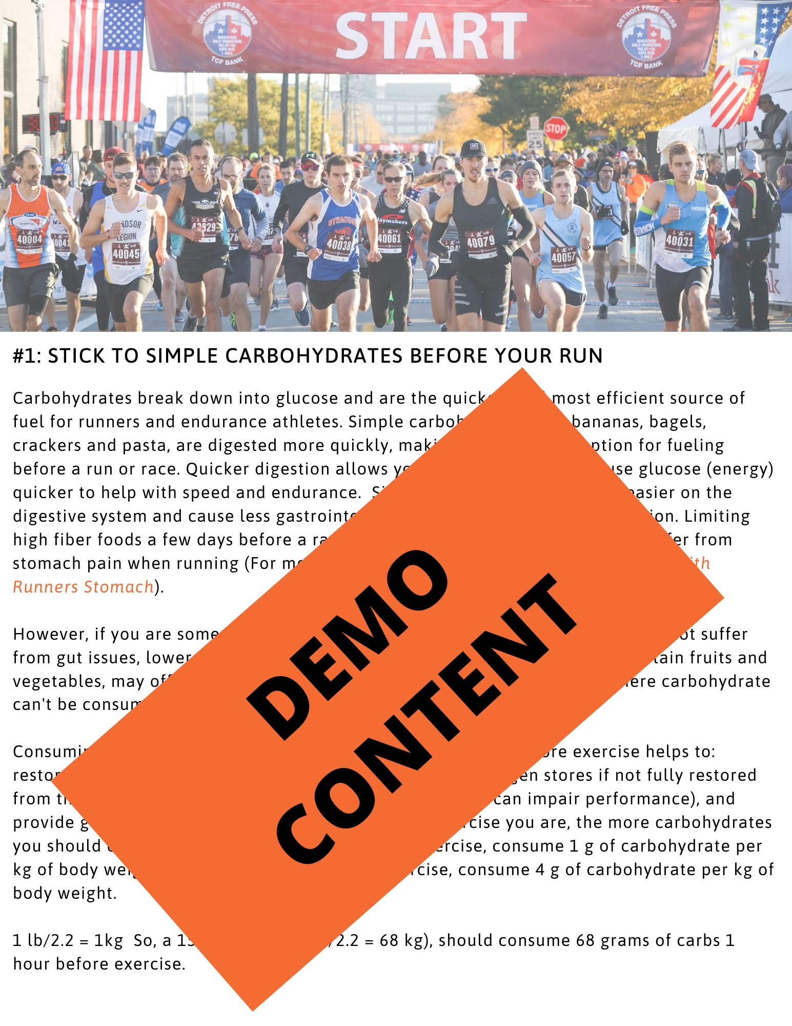 Marathon Nutrition Tips for Raceday - Well Resourced Dietitian