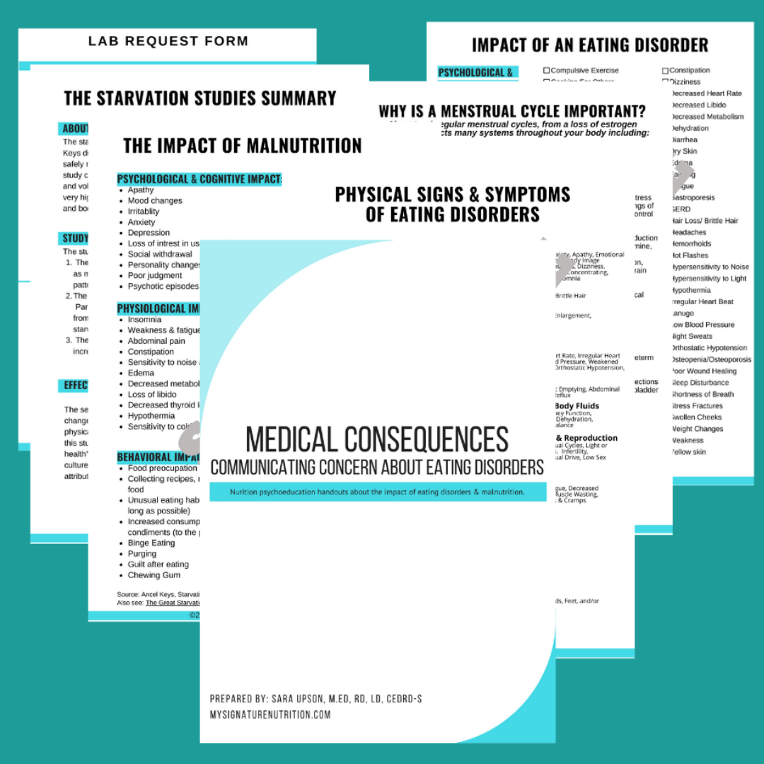 Medical Consequences of Eating Disorders - Well Resourced Dietitian