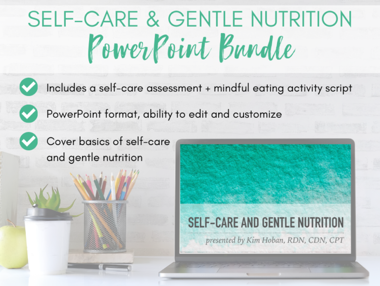 Self-Care and Gentle Nutrition Presentation Bundle - Well Resourced ...