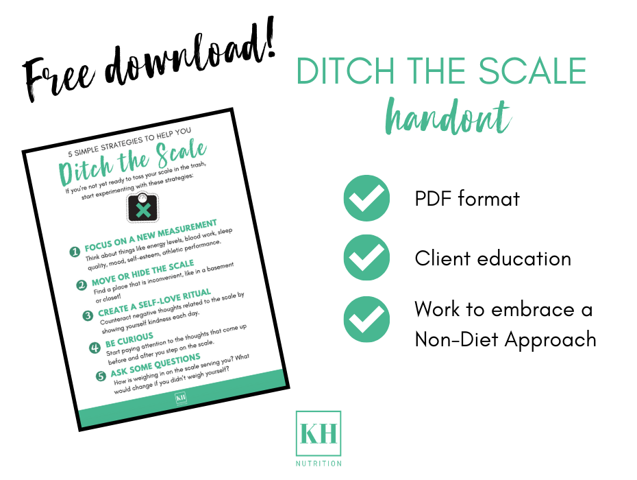 Ditch The Scale Handout - Well Resourced Dietitian