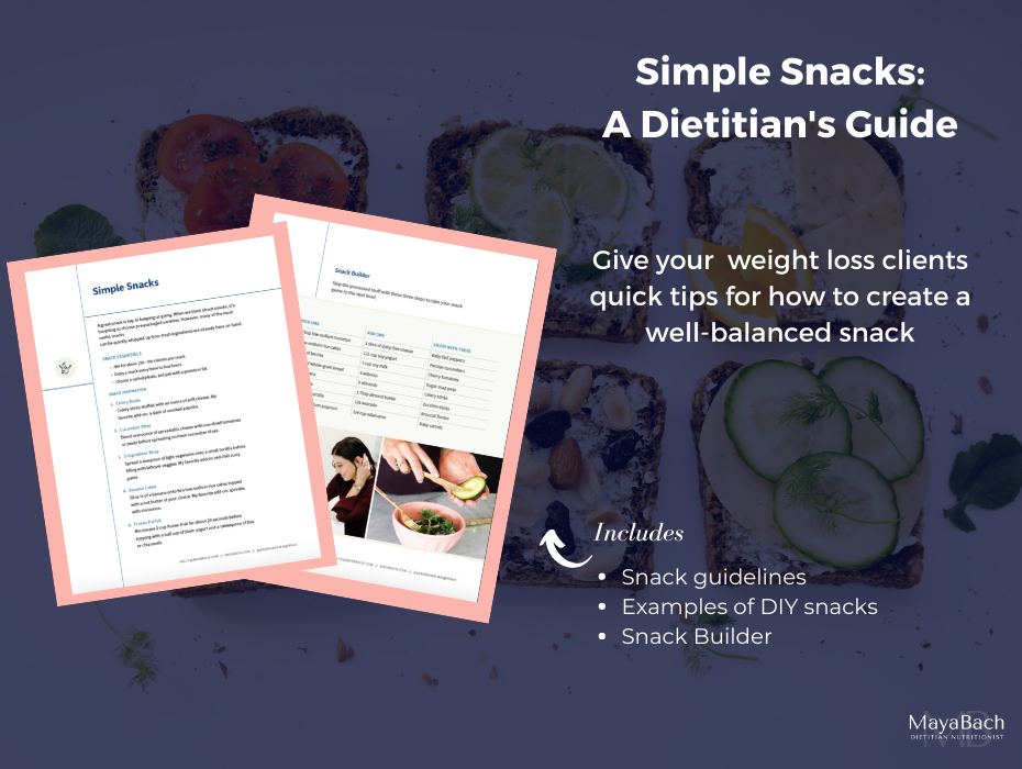 A Guide to Help Weight Loss Clients Build Simple Snacks - Well ...