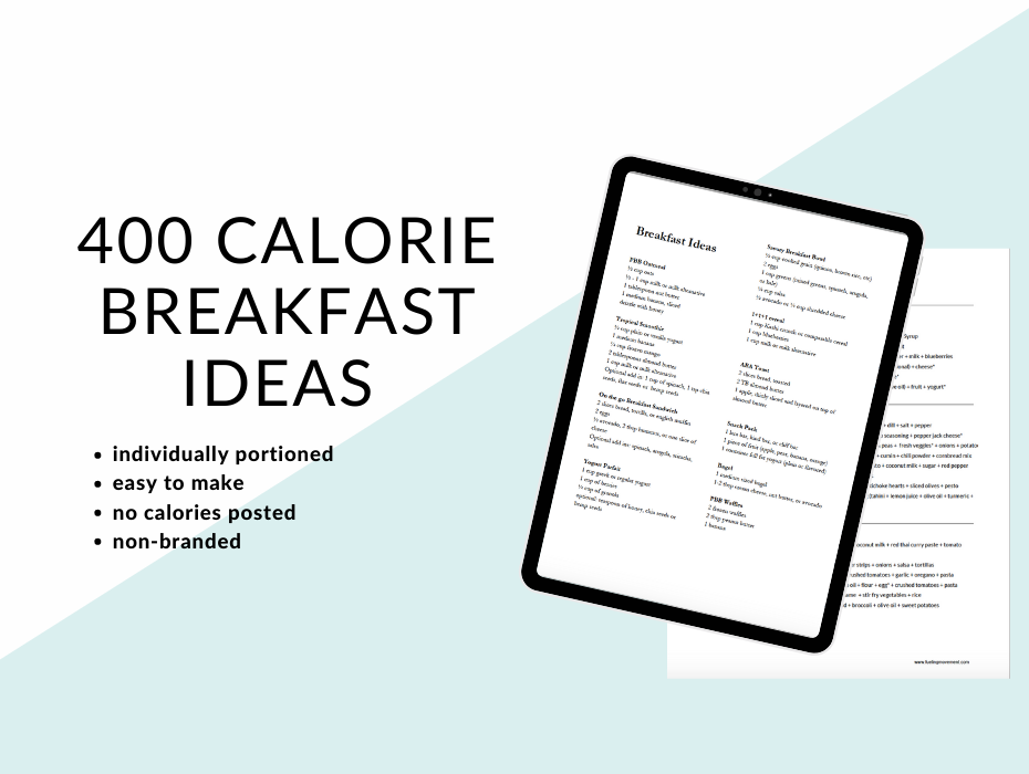 400 calorie breakfast ideas - Well Resourced Dietitian