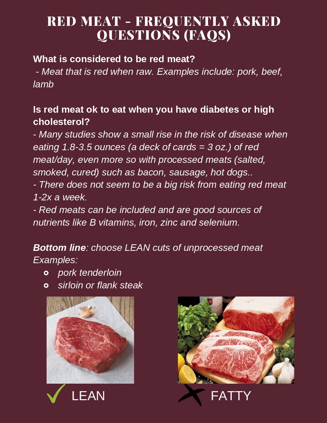 Frequently Asked Questions About Red Meat | Well Resourced Dietitian