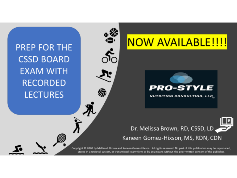 Videos: CSSD Board Exam - Well Resourced Dietitian