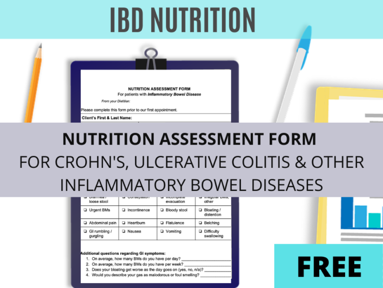 2024 IBD Nutrition School: FREE Nutrition Assessment Form - Well ...