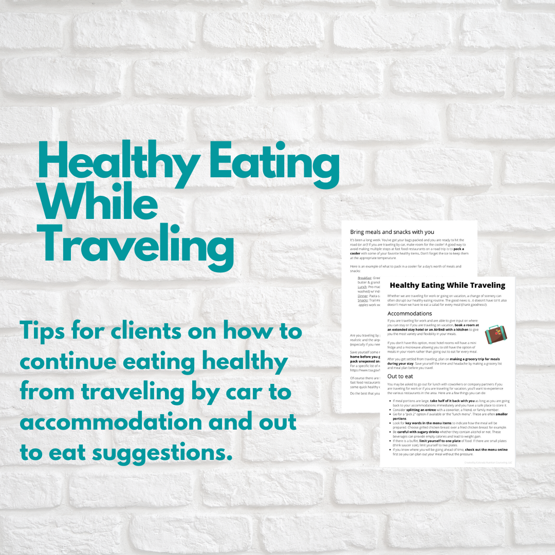 Healthy Eating While Traveling - Well Resourced Dietitian