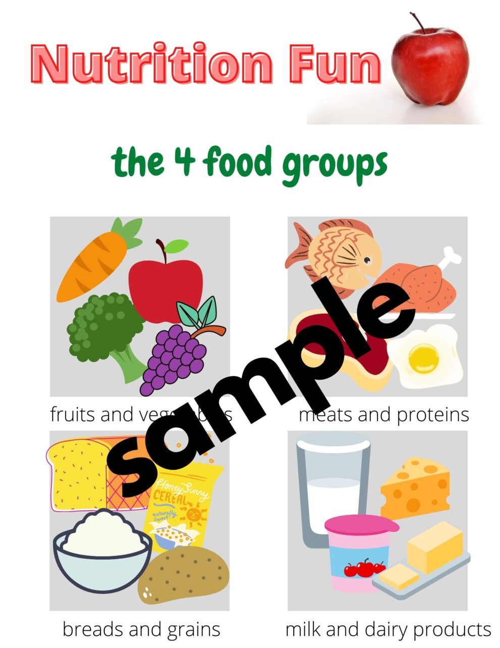 Nutrition Fun for Kids. It's never to early to learn good eating habits ...