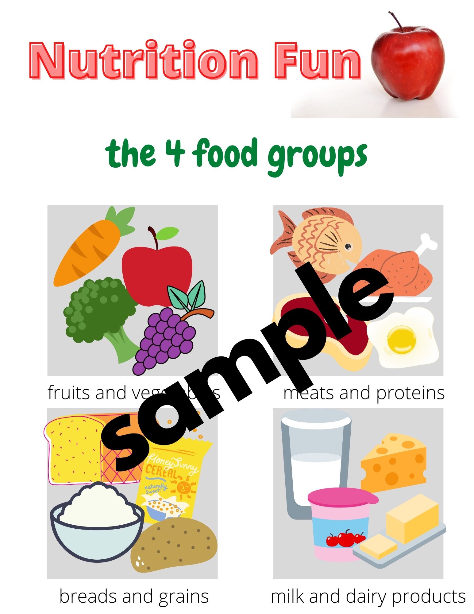 Nutrition Fun for Kids. It's never to early to learn good eating habits ...