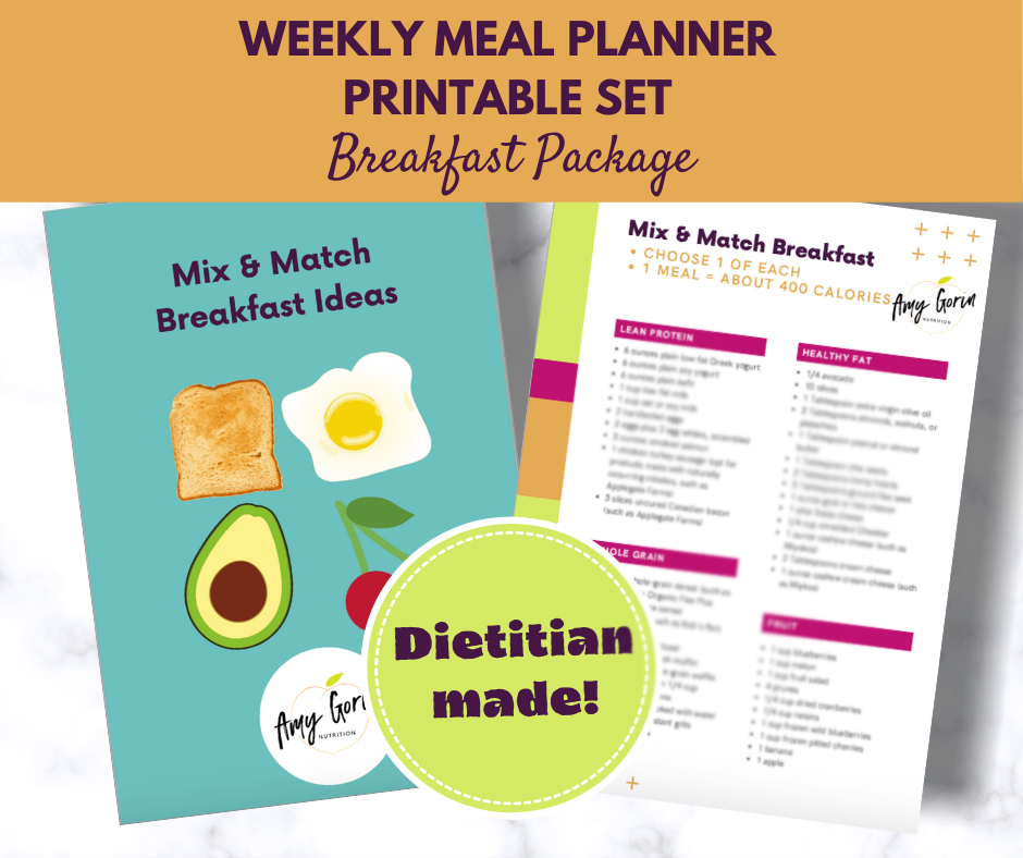 Mix & Match Plant Based Breakfast Ideas Meal Planner & Meal Plan | Menu ...