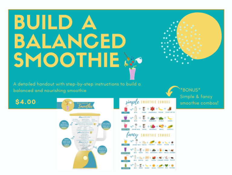 Build a Balanced Smoothie - Well Resourced Dietitian