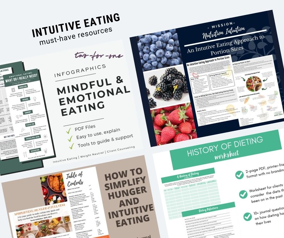 Intuitive Eating Resource Hub - Well Resourced Dietitian