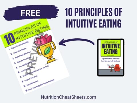 FREE DOWNLOAD! 10 principles of Intuitive Eating - Well Resourced Dietitian