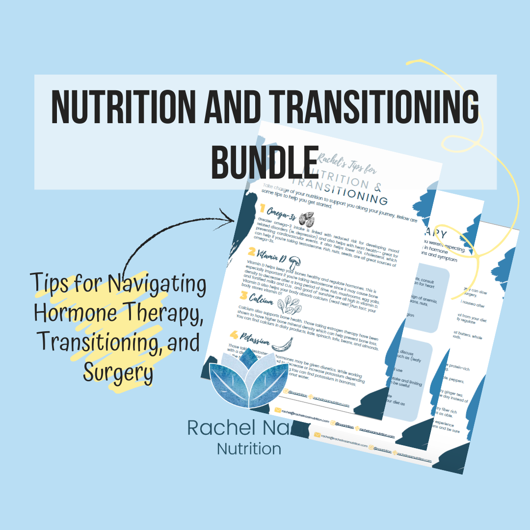 Nutrition Considerations for Gender Reassignment/ Transgender Clients ...