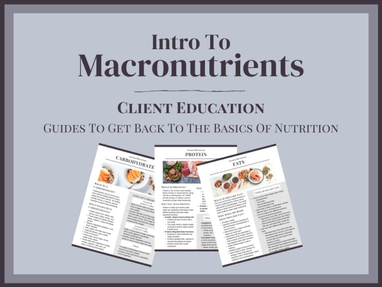Nutrition Basics, Carbohydrates, Protein, Fats, Macronutrients ...