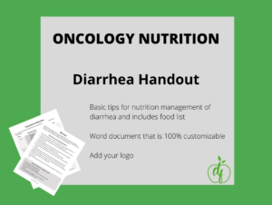 Nutrition Tips for Diarrhea for Cancer Patients - Well Resourced Dietitian