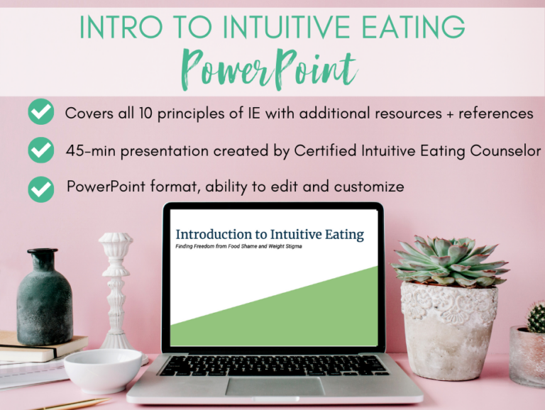 Intro to Intuitive Eating Powerpoint Presentation - Well Resourced ...
