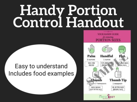 Visual Portion Control Guide - Well Resourced Dietitian