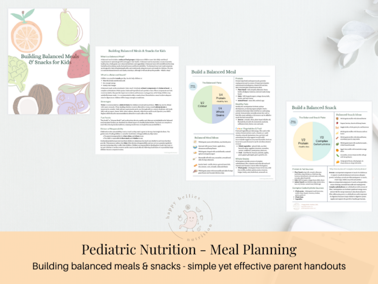 Pediatric Nutrition - Meal Planning (Building Balanced Plates for Kids ...